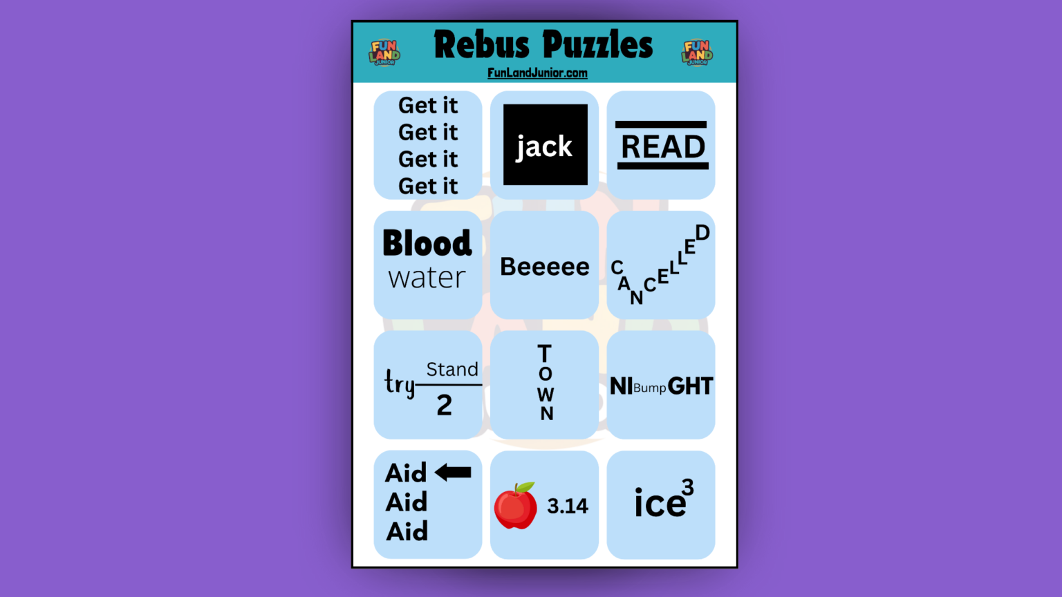 Rebus Puzzles Read Between the Lines, Try Stand 2 meaning, Jack Answers ...