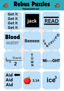 Rebus Puzzles Read Between the Lines, Try Stand 2 meaning, Jack Answers ...