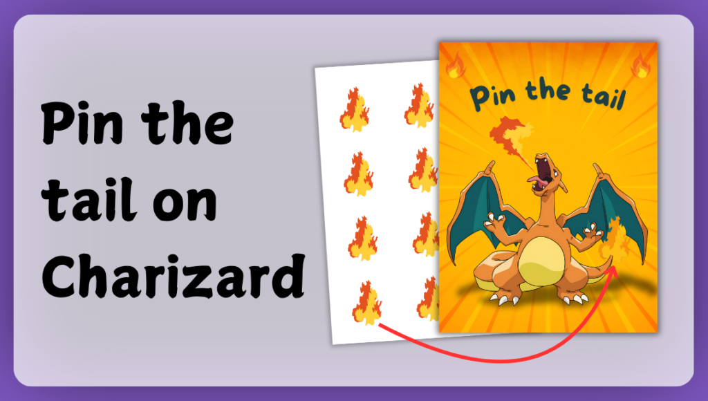 [Fire Tail] Pin the Tail on Charizard – Free Printable