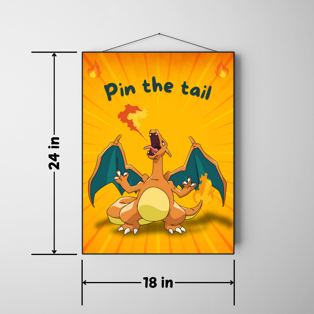 [Fire Tail] Pin the Tail on Charizard – Free Printable