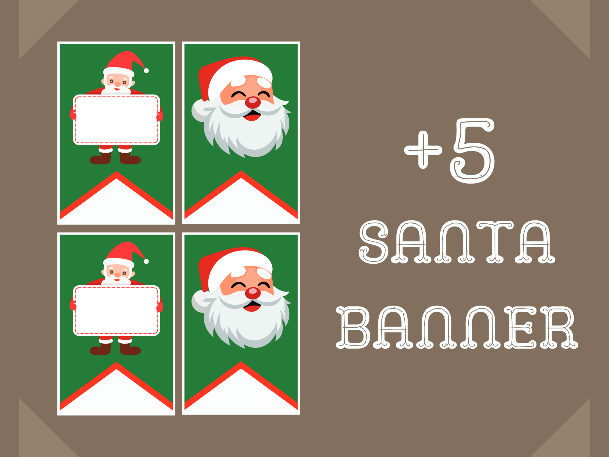 Merry Christmas Printable Banner free – Brighten Your Holidays