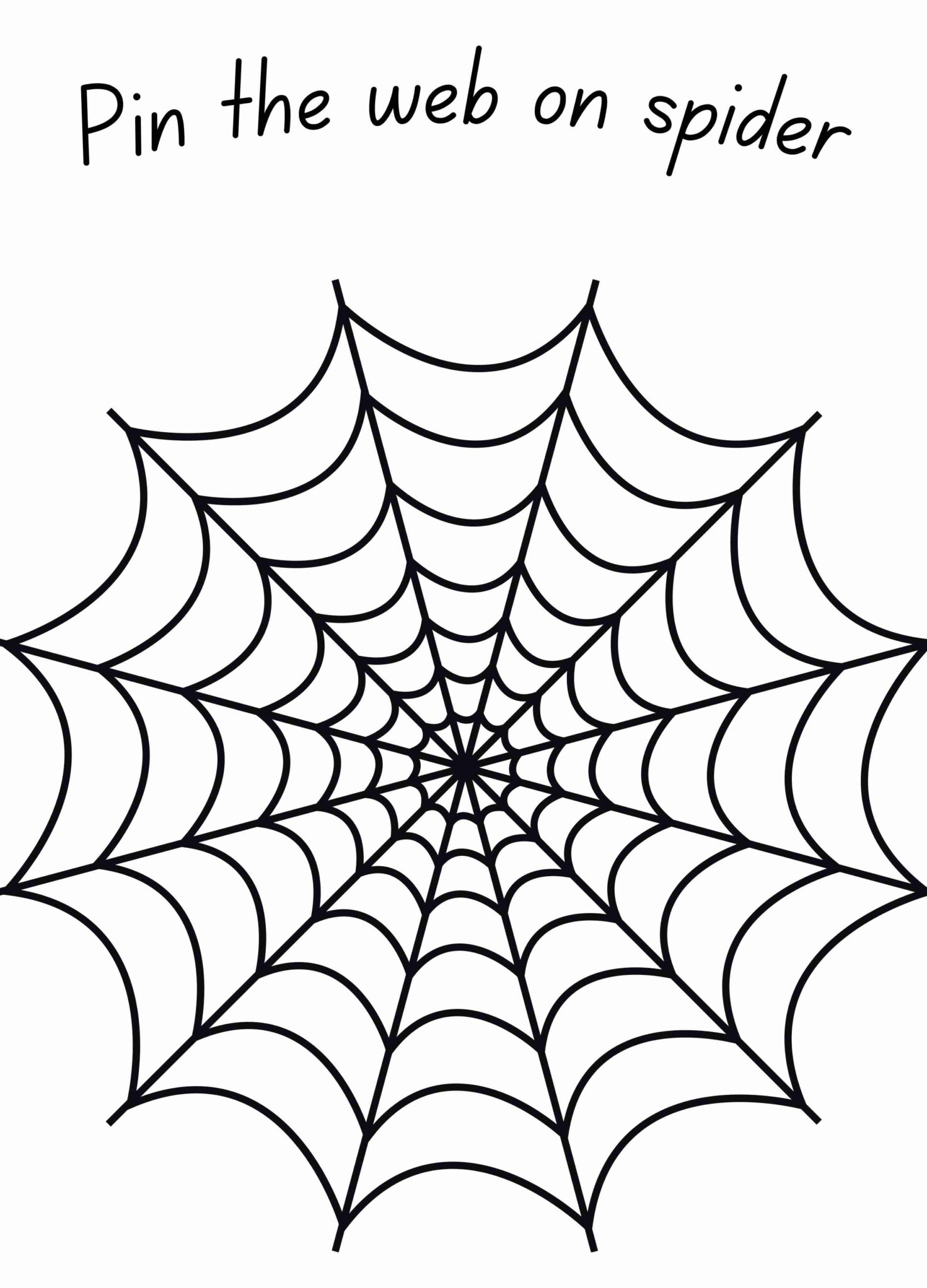 Pin the Spider on the Web Game - Free Printable & DIY Guide