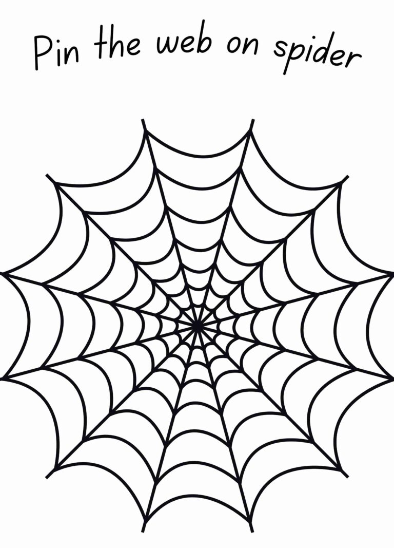 Pin the Spider on the Web Game - Free Printable & DIY Guide